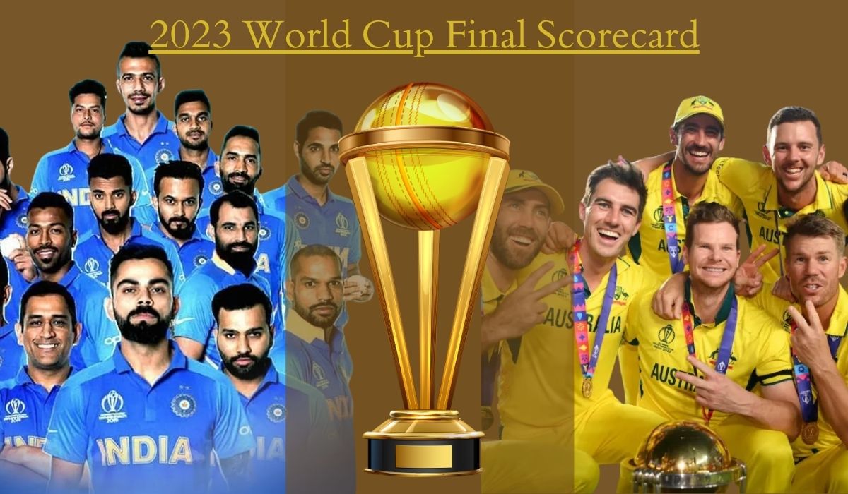 2023 World Cup Final Scorecard – India vs Australia Full Match Summary